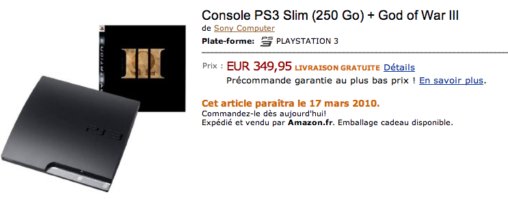 New PS3 SKU Just In Time For GOWIII?