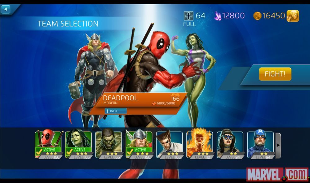Deadpool Will Be a Selectable Character in Marvel Puzzle Quest on ...
