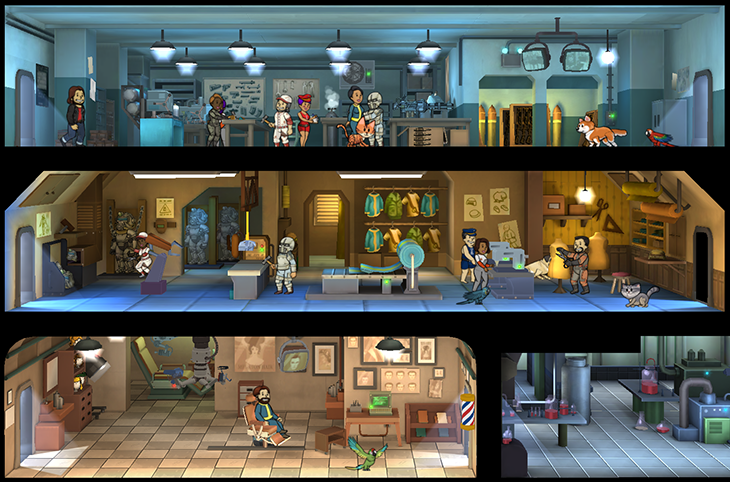 Fallout Shelter Update 1.4 Brings Crafting and Pet Parrots