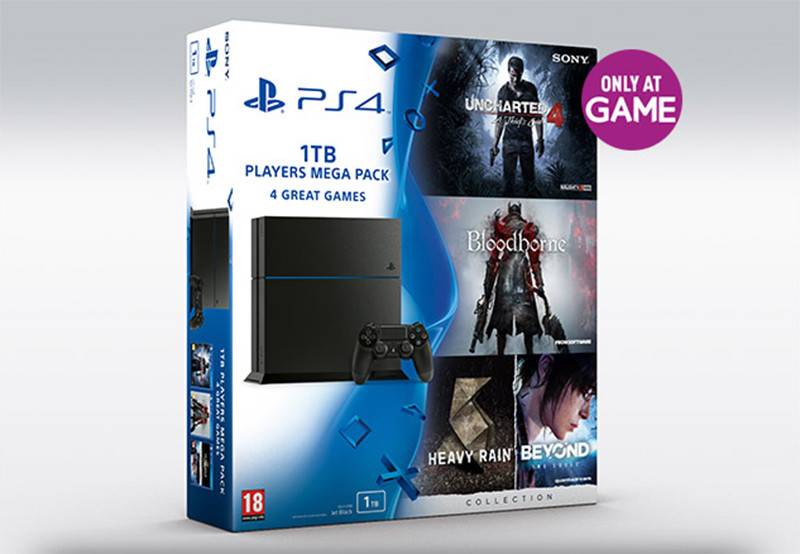New 1TB PS4 Mega Bundle Exclusive to GAME Includes Uncharted 4 ...