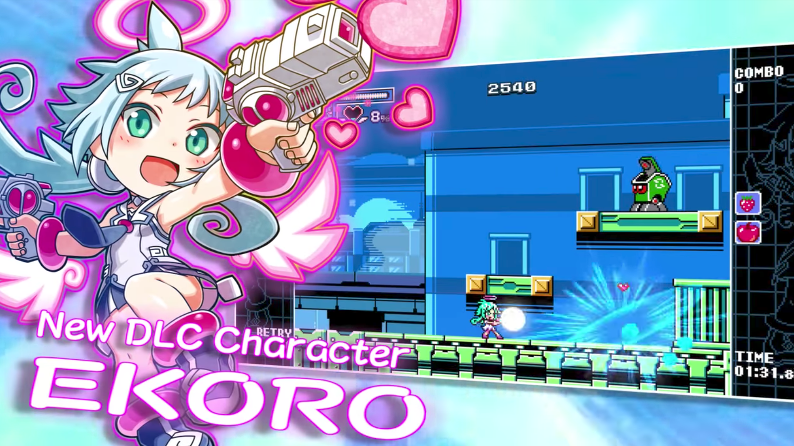 Mighty Gunvolt Burst Receives Update Adding Gal*Gun's Ekoro to the ...