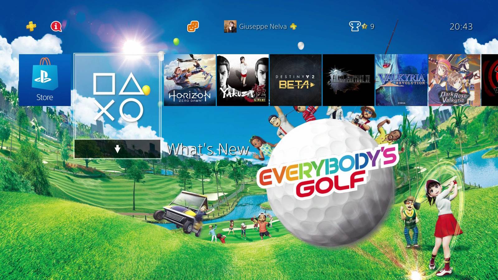 Free Everybody's Golf PS4 Dynamic Theme Released