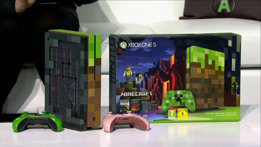 Minecraft Xbox One S Console Revealed During Microsoft's Gamescom ...