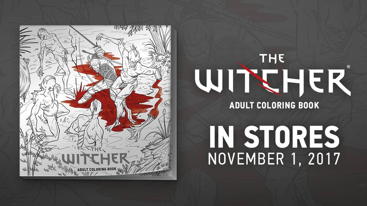 The Witcher Adult Coloring Book Announced by Dark Horse Comics