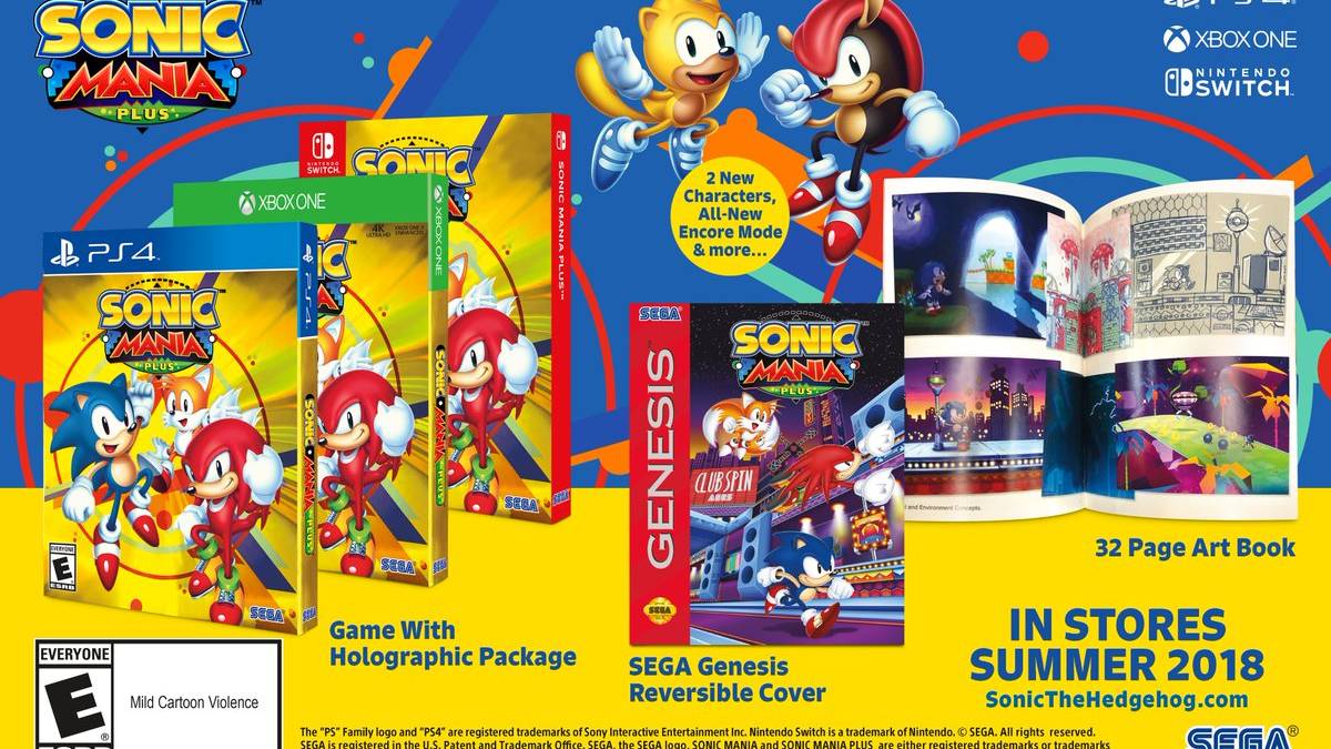 Sonic Mania Plus Receives New Content Details and July Release Date
