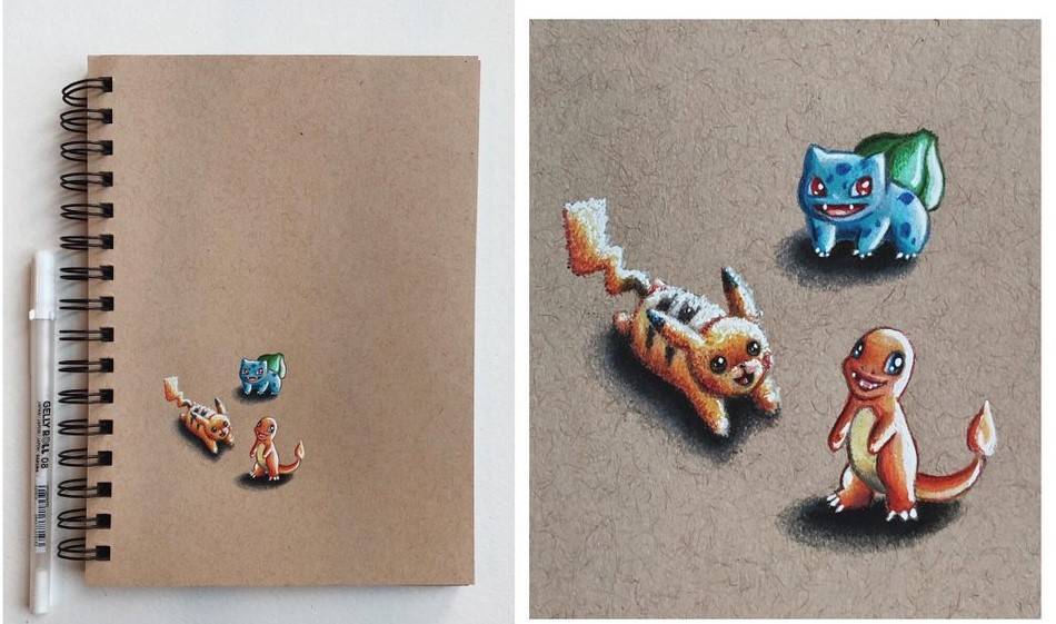 Pokemon Miniature Drawings Are the Most Adorable Fan Art Ever