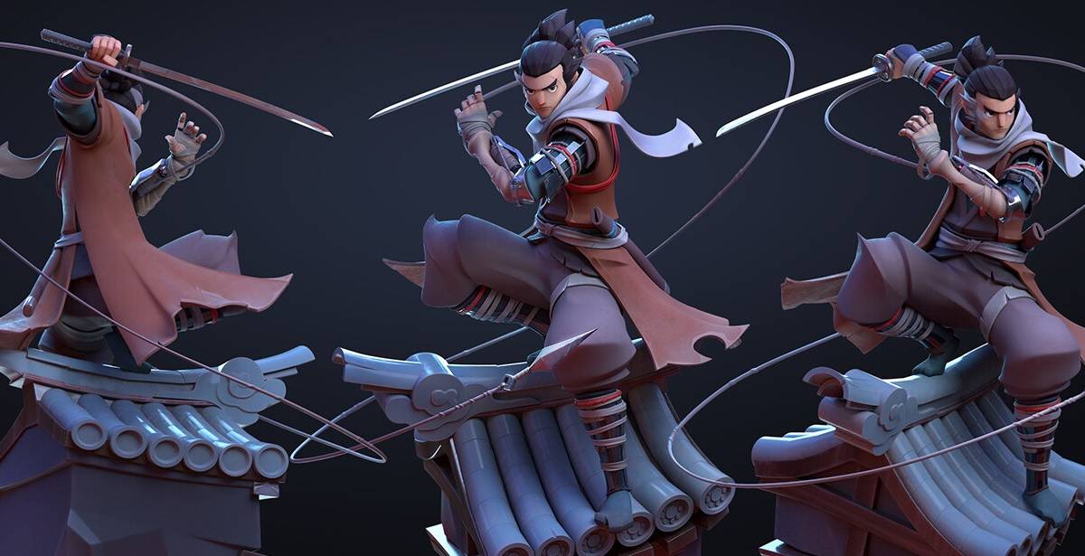 Sekiro: Shadows Die Twice 3D Model Demonstrates Wolf in Motion