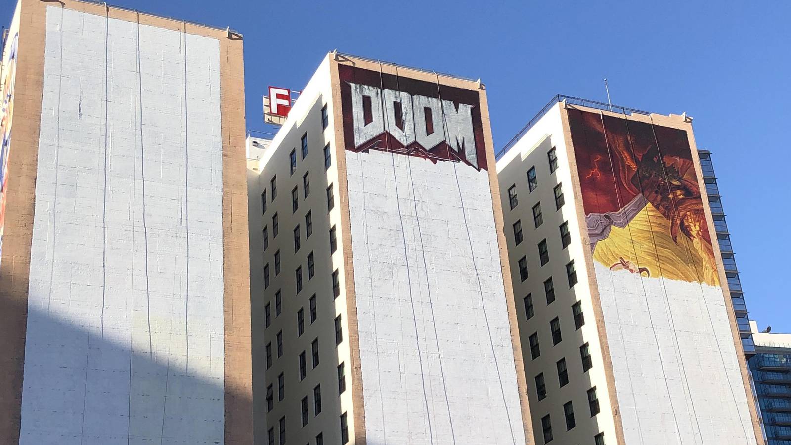DOOM Eternal Mural Beginning to Go Up in Los Angeles Signaling the ...