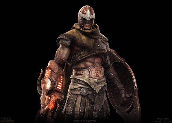 God of War Meets Mega Man in Nordic Concept Art