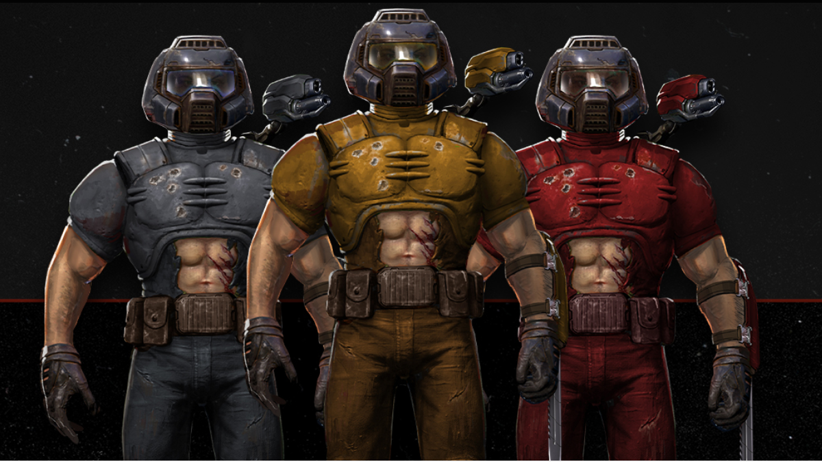 Classic Doom Marine Skins Exposes Your Abs in Doom Eternal