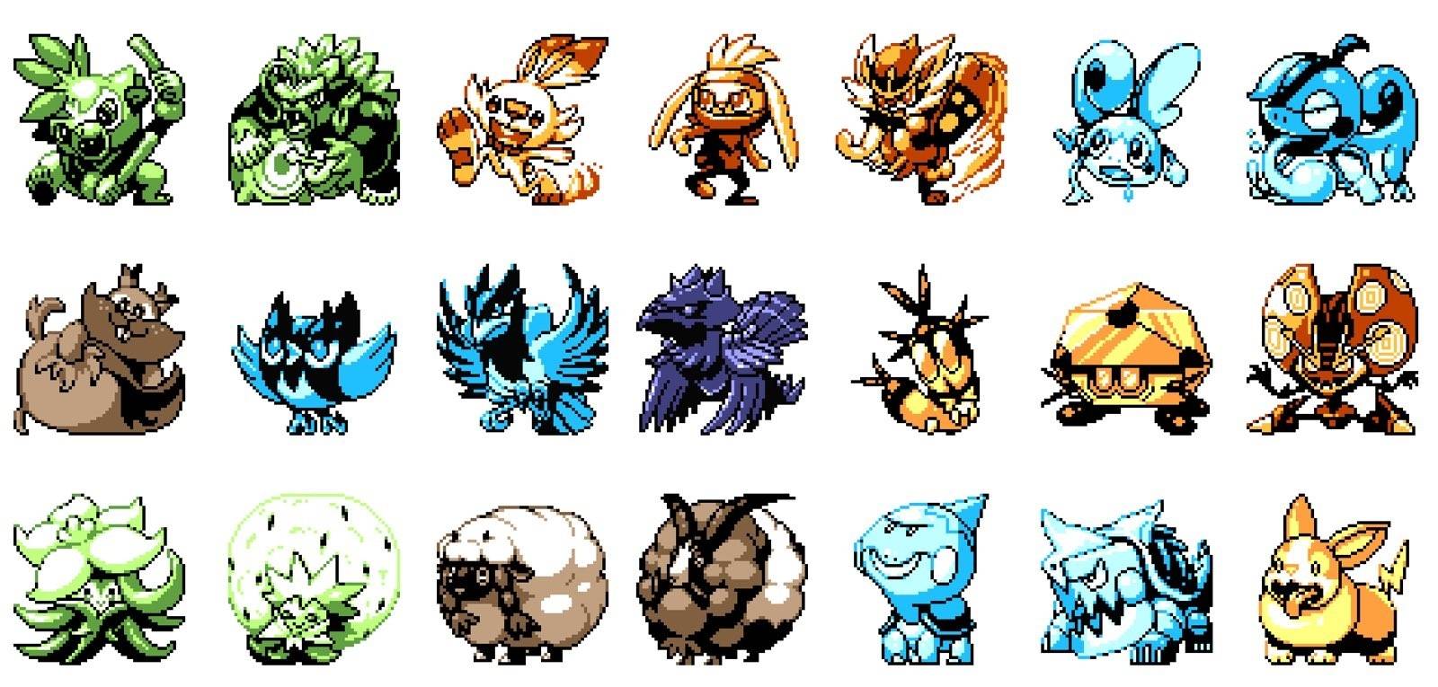 Pokemon Sprites Pixel Pokemon Yellow Character And Pikachu Sprites By