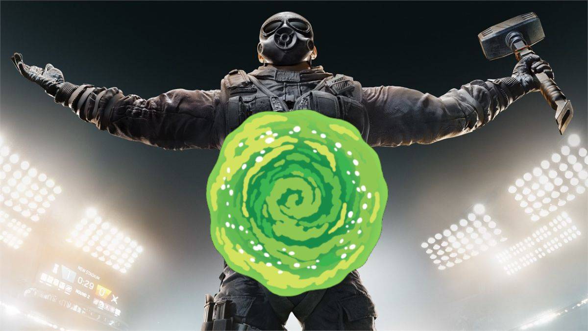 R6 Siege x Rick and Morty: Pickle Rick Smoke and Gromflomite Sledge