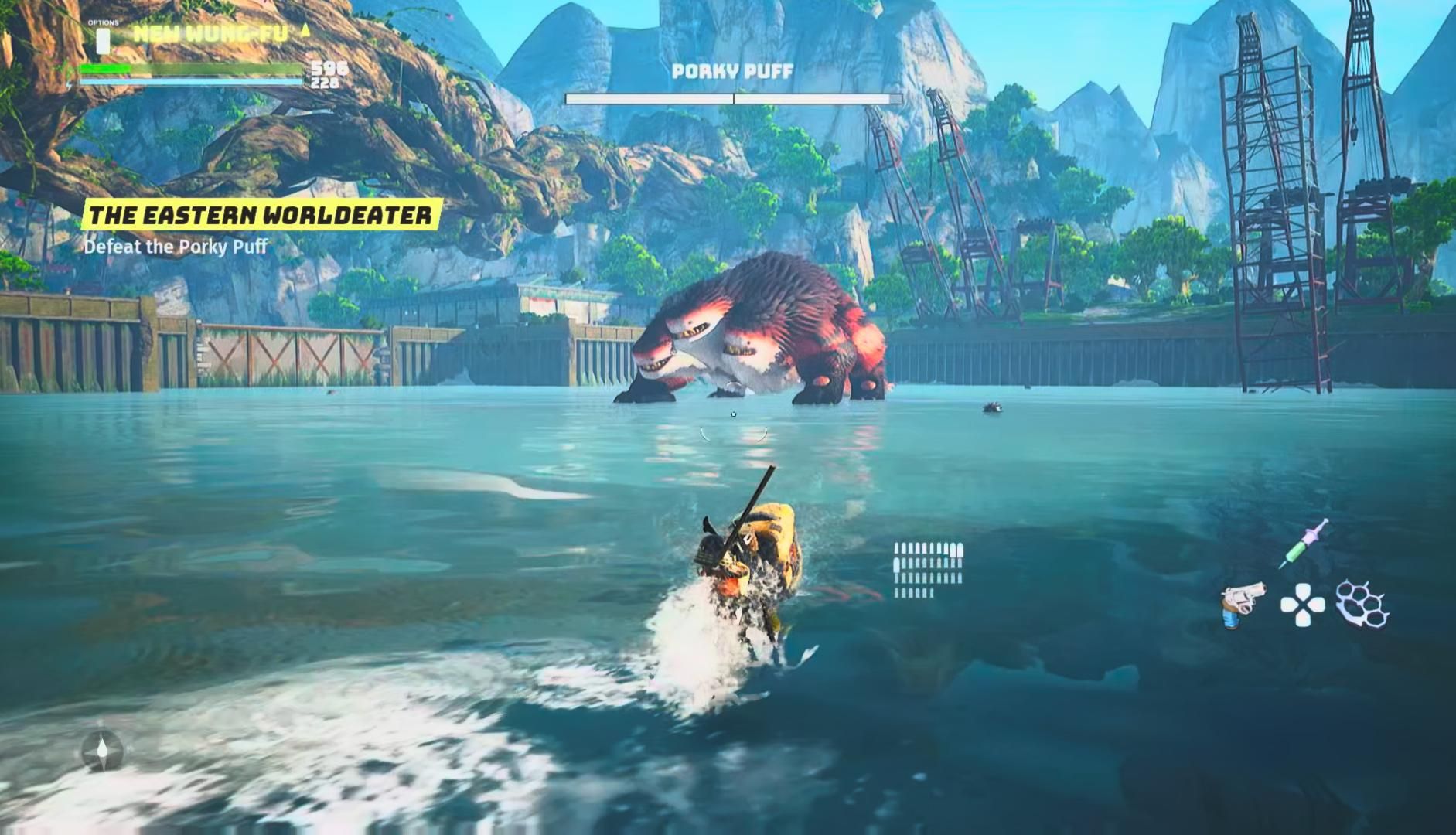 Biomutant - How to Beat Porky Puff Boss Easily