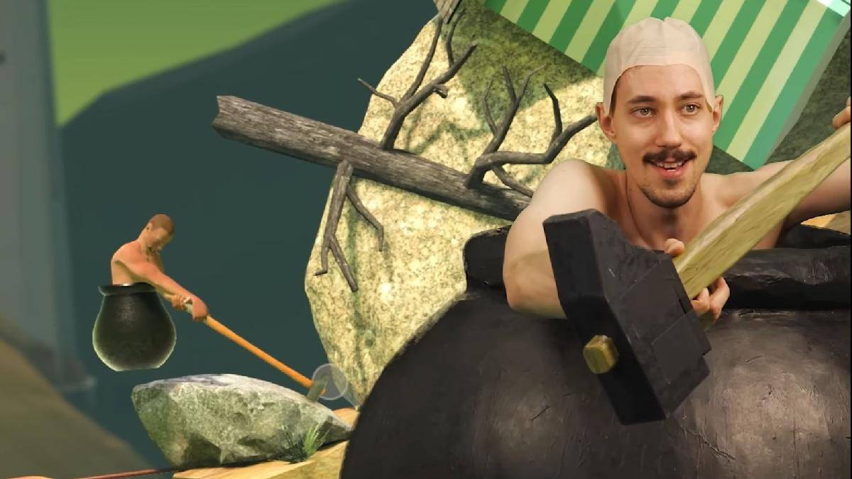 YouTuber Plays Getting Over It With Real-Life Pot & Hammer