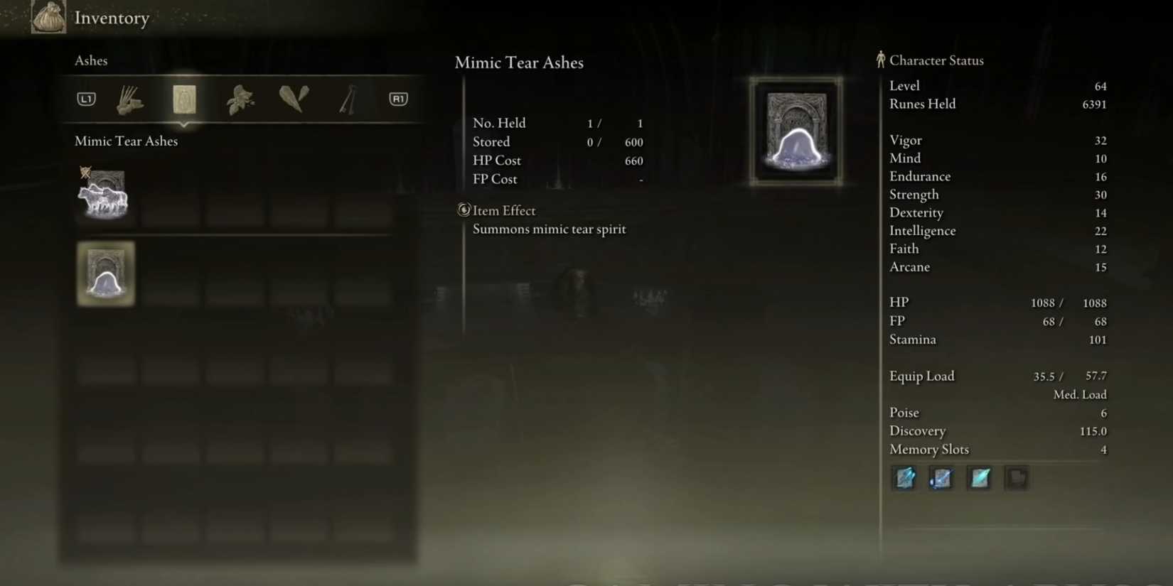 Elden Ring: How To Get The Mimic Tear Spirit Ash