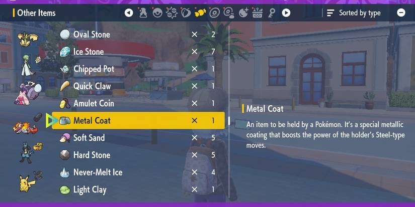 pokemon held items violet