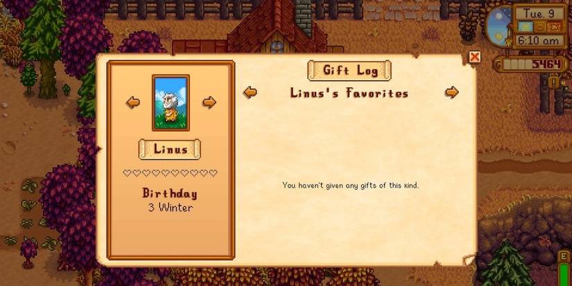 Stardew Valley: Where Is Linus' Basket?