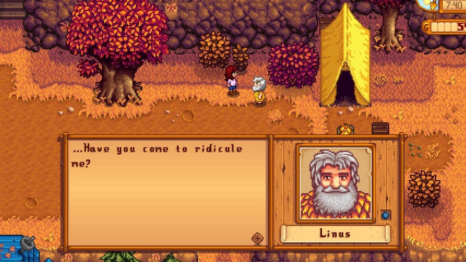 Stardew Valley: Where Is Linus' Basket?