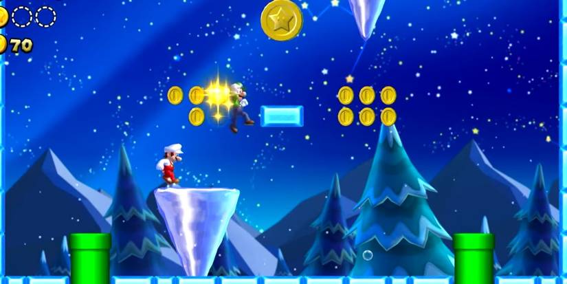 New Super Mario Bros. U Deluxe: All Frosted Glacier Star Coins