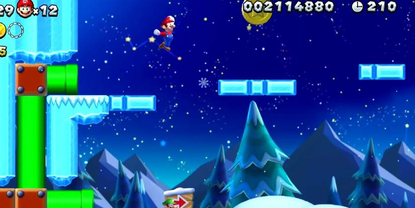 New Super Mario Bros. U Deluxe: All Frosted Glacier Star Coins