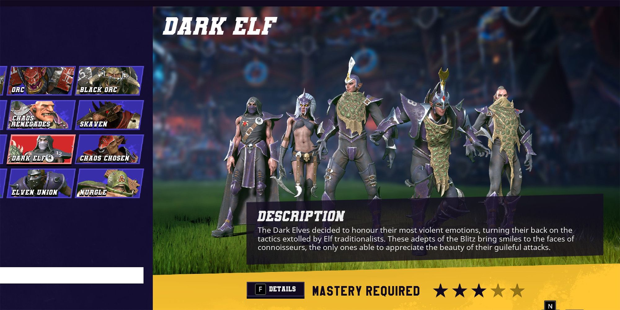 Types Of Dark Elves