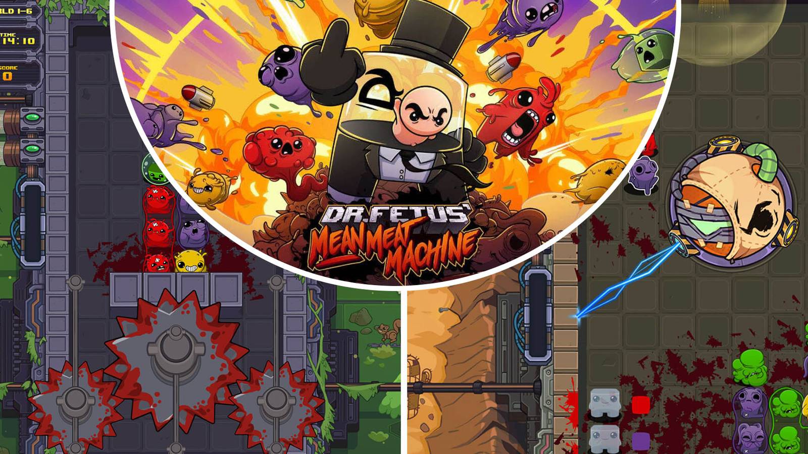 Super Meat Boy Spinoff Dr. Fetus’ Mean Meat Machine Officially Revealed