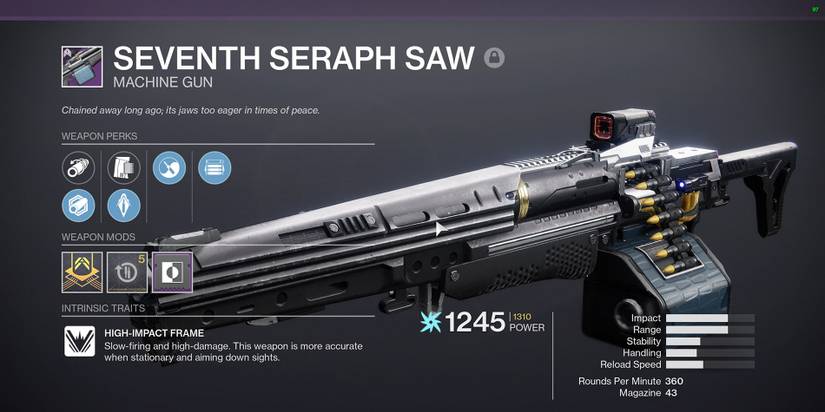 Destiny 2: 10 Best Machine Guns, Ranked