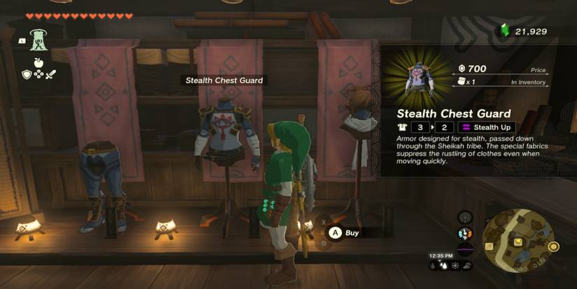 Tears Of The Kingdom: Stealth Armor Set Location
