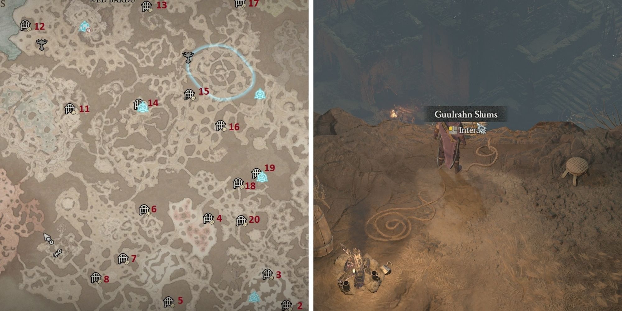 Diablo 4: All Side Dungeon Locations In Dry Steppes