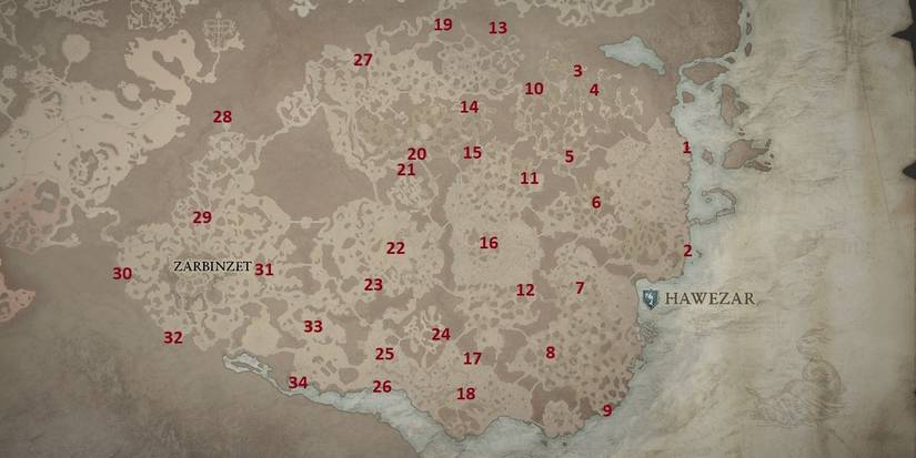 Diablo 4: Altars Of Lilith Locations In Hawezar