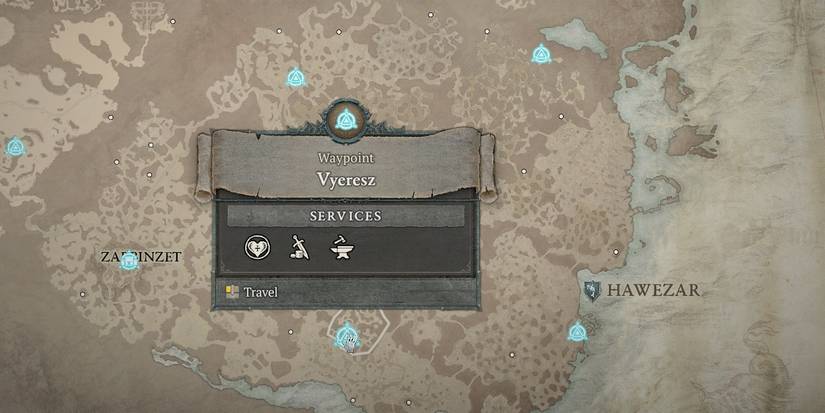 Diablo 4: All Waypoint Locations In Hawezar