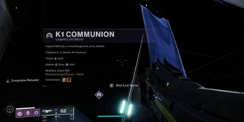 Destiny 2: K1 Communion Legend Lost Sector Guide