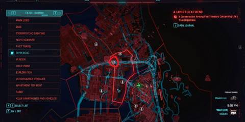 Cyberpunk 2077: All Ripperdoc Locations