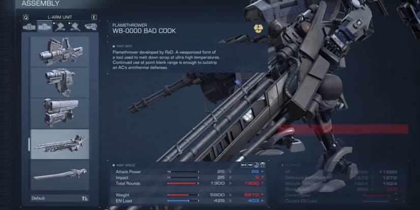 Armored Core 6: 15 Best Arm Weapons, Ranked