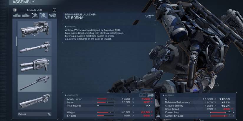 Armored Core 6: 10 Best Back Weapons, Ranked