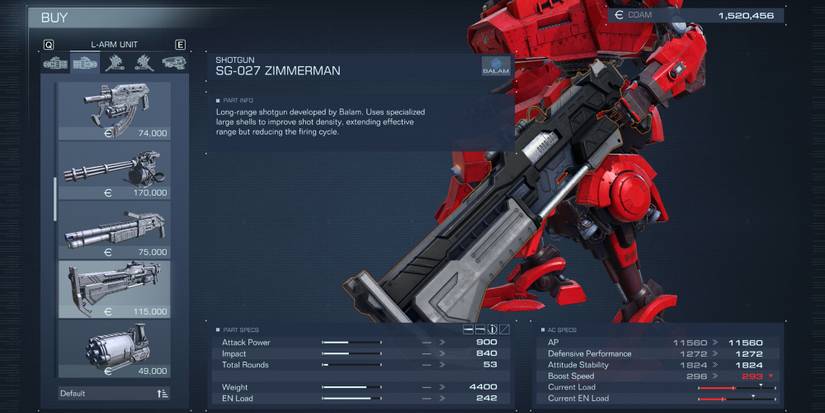 Armored Core 6: 10 Best Early Game Parts To Buy