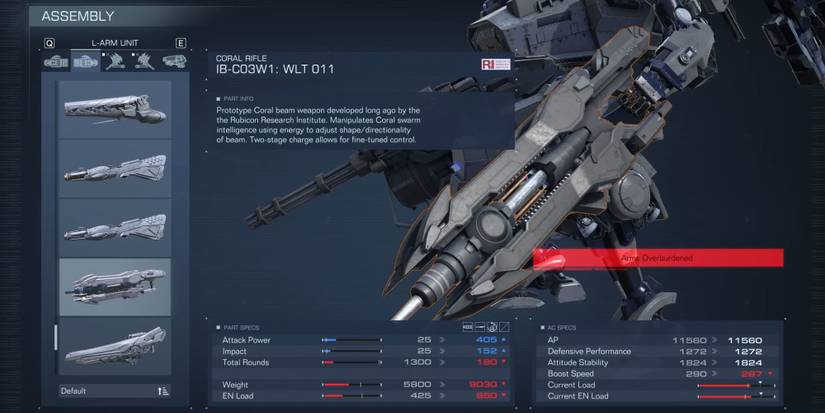 Armored Core 6: 15 Best Arm Weapons, Ranked