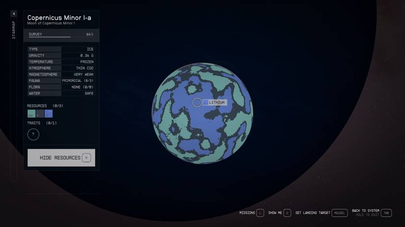 Starfield: Where To Find Lithium (Li)