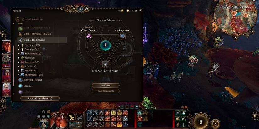 Baldur’s Gate 3: How To Learn The Elixir Of The Colossus Recipe