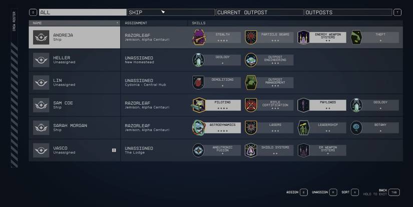 Starfield: Crew Skills, Explained