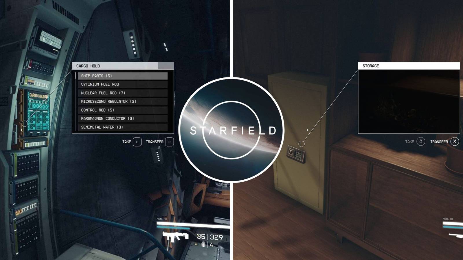 Starfield: Everywhere You Can Store Resources