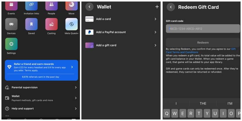 Meta Quest 3: How To Redeem Codes