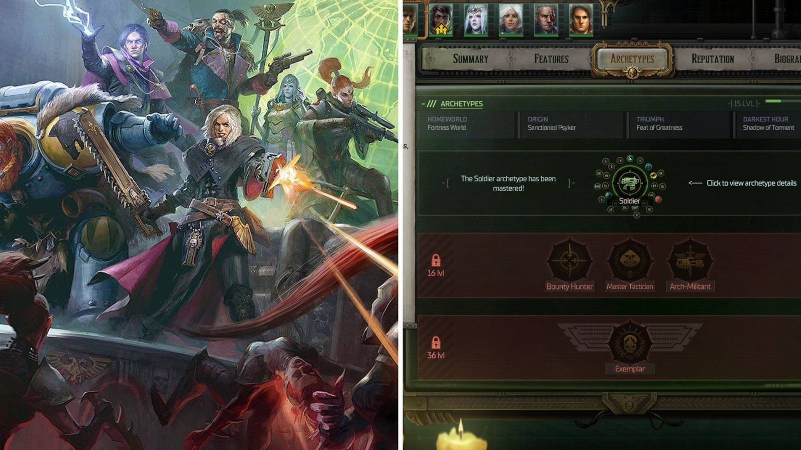 Warhammer 40K Rogue Trader - Every Archetype Explained