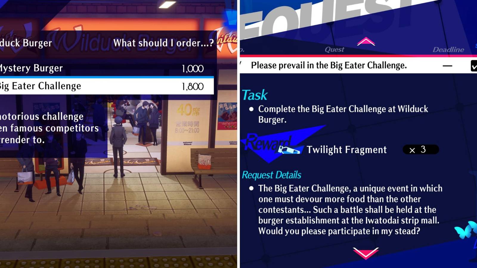 Persona 3 Reload: How To Complete The Big Eater Challenge