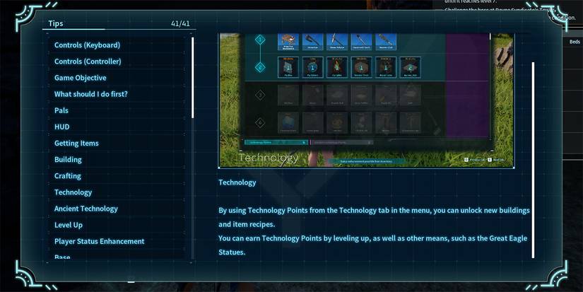 Palworld: How To Gain Technology Points