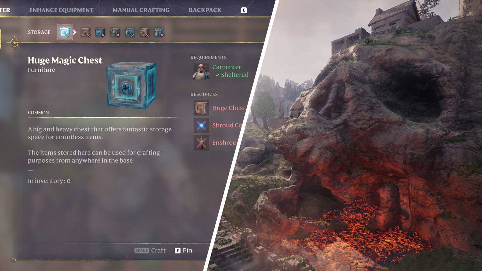 Enshrouded: How To Build All Storage Chest Variants