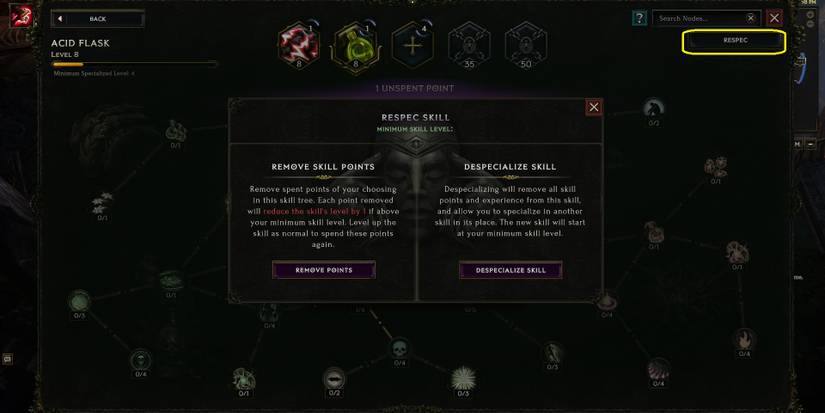 Last Epoch: How To Respec Passive & Skill Points