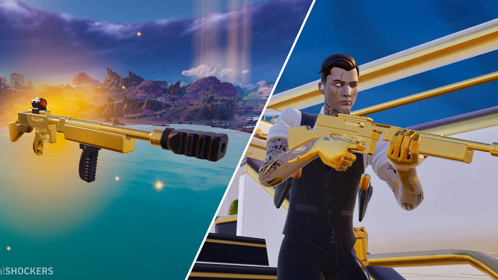 Fortnite Chapter 5 Season 2: Midas' Mythic Drum Gun Location