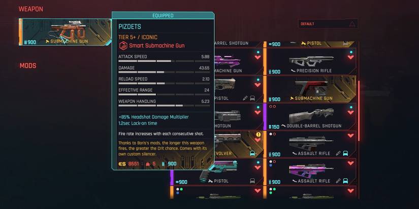 Cyberpunk 2077: Best Smart Weapons, Ranked