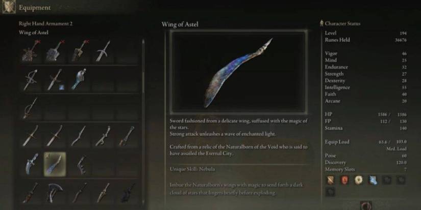 Elden Ring: Best Build For Wing Of Astel